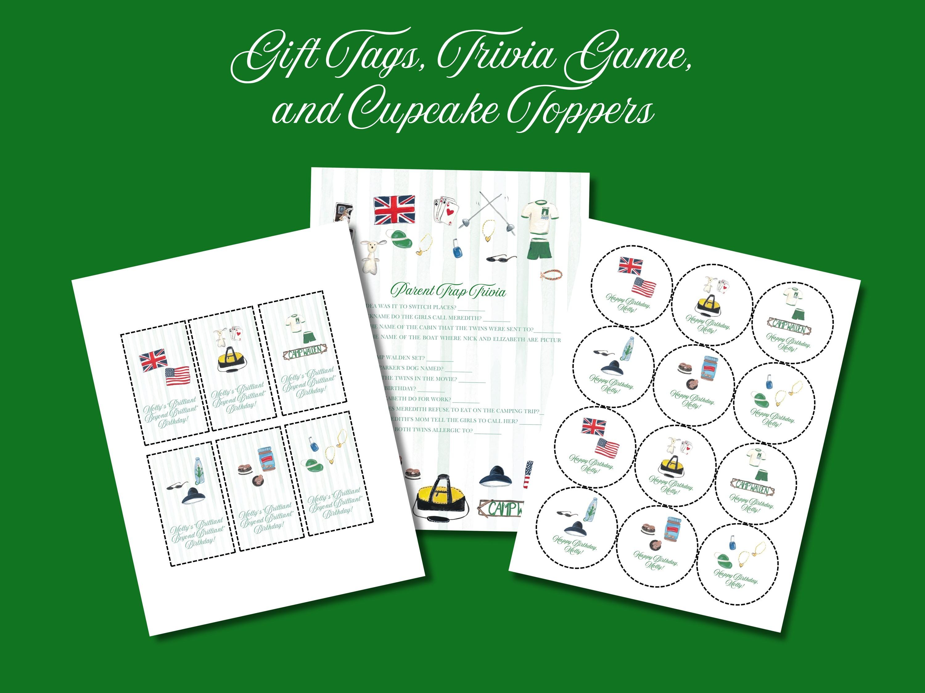 Parent Trap Party Invitation Bundle: Editable Canva Templates (digital ...
