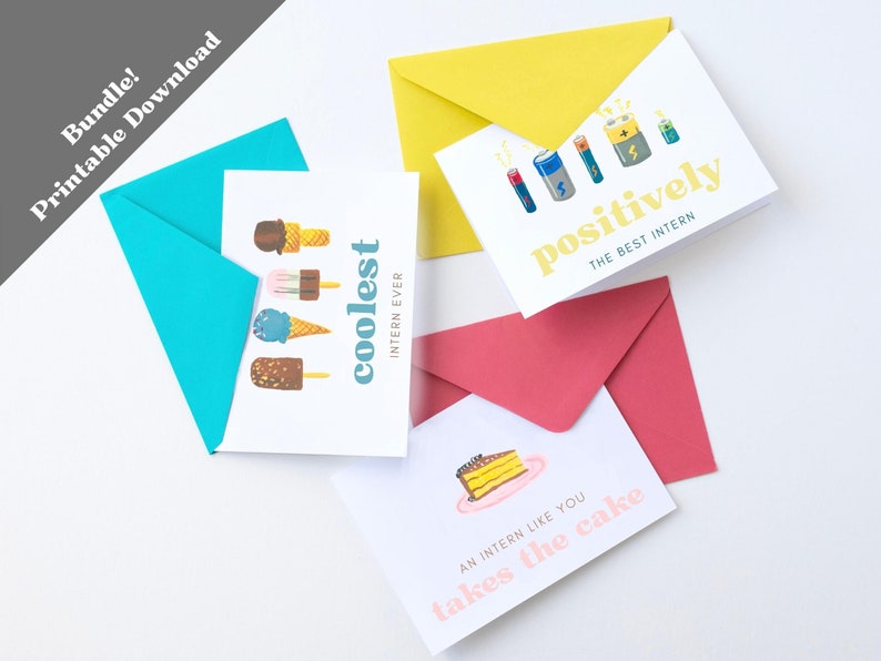 Show Your Intern Some Love With This Printable Card - Etsy