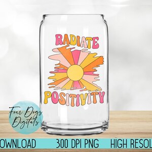 Radiate Positivity PNG, Sunshine Png, 70's Png, 70's Retro Png, Daily ...