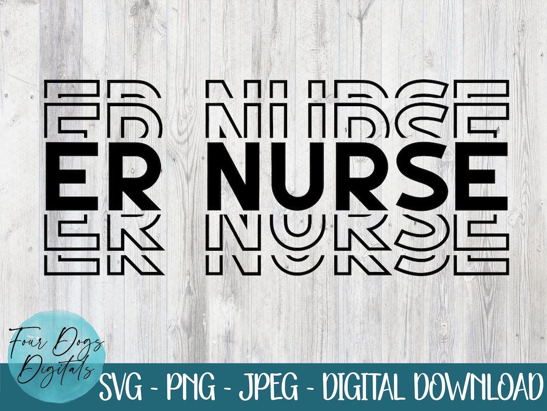 ER Nurse Svg, Emergency Nurse, ED Nurse Svg, Nurse Svg, Er Nurse ...