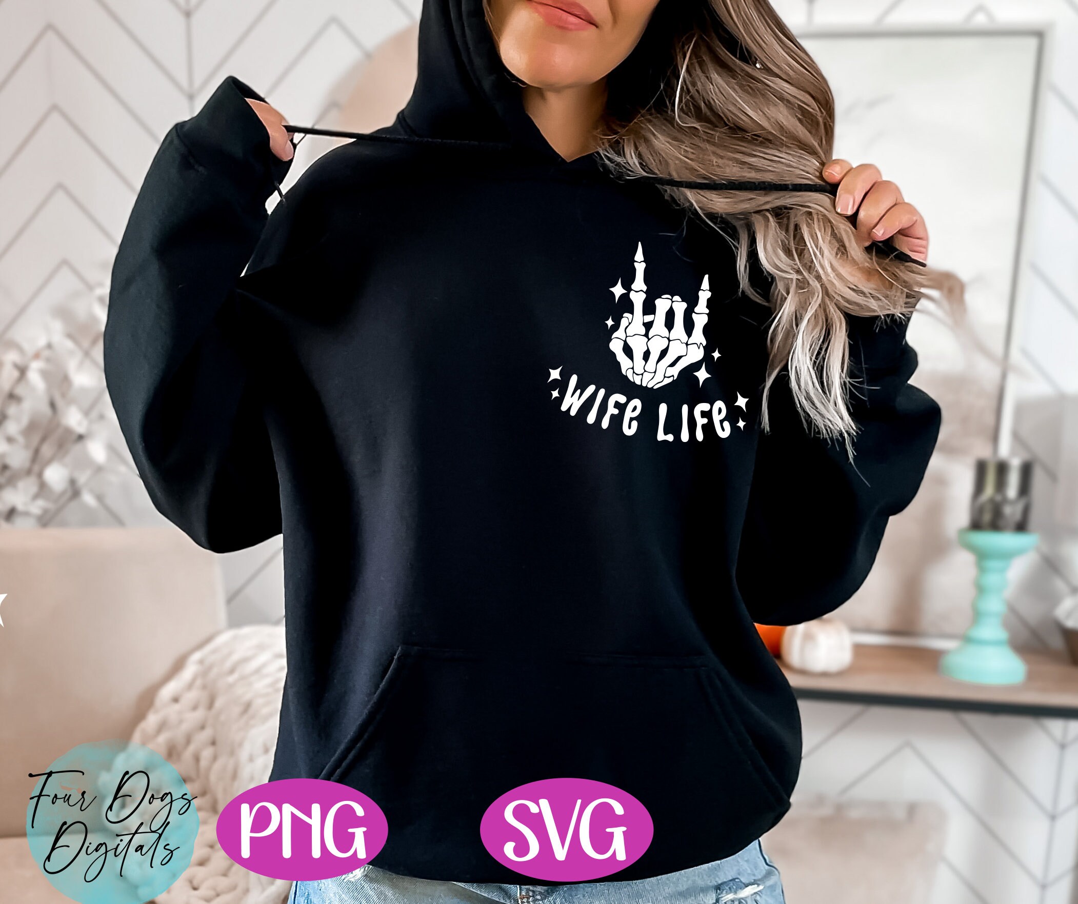 Wife Life Svg Png, Skeleton Peace Sign, Mrs SVG, Skeleton Hands Svg ...
