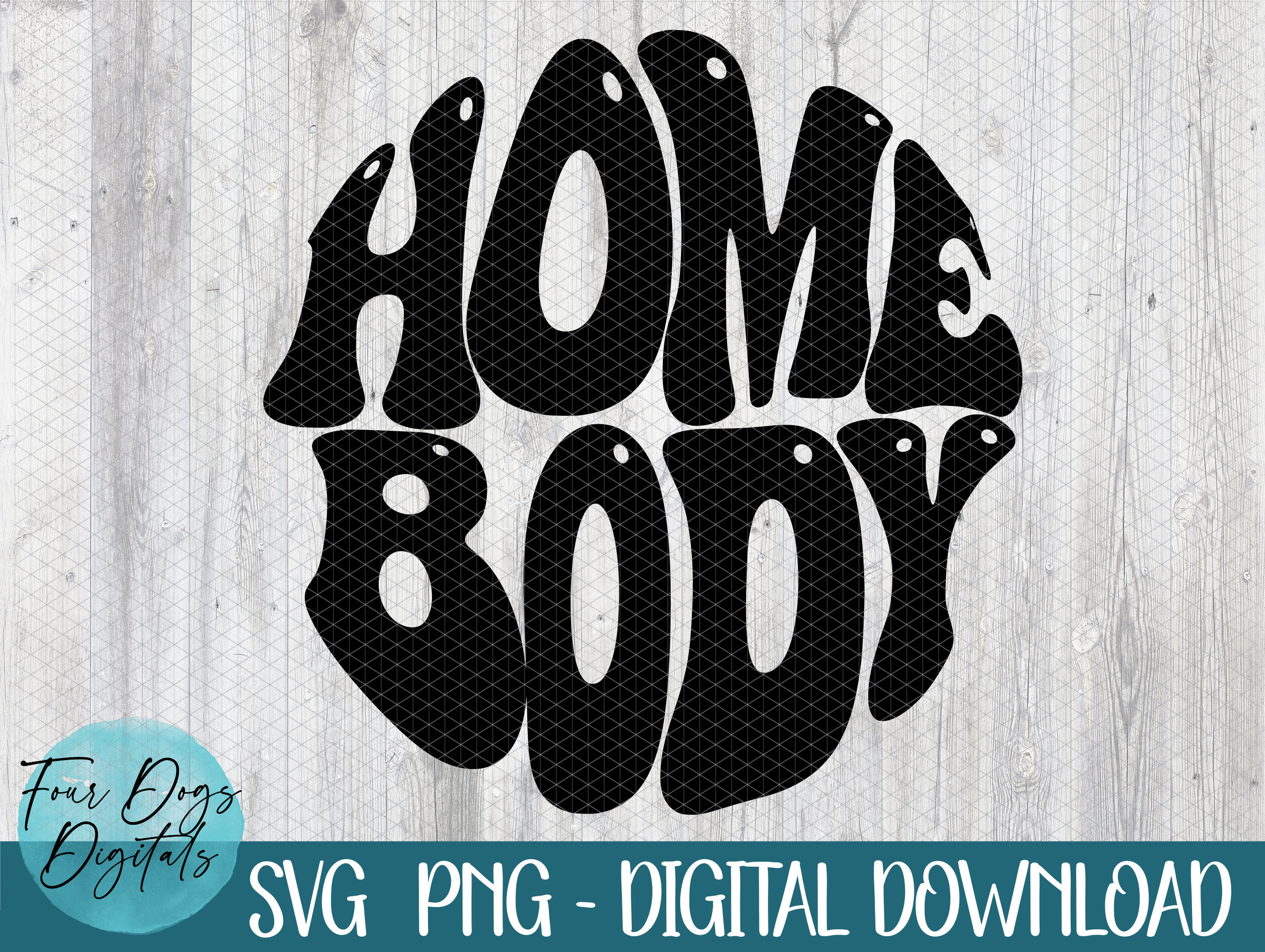 Homebody SVG Retro Svg Retro Round Svg Stay at Home Svg - Etsy
