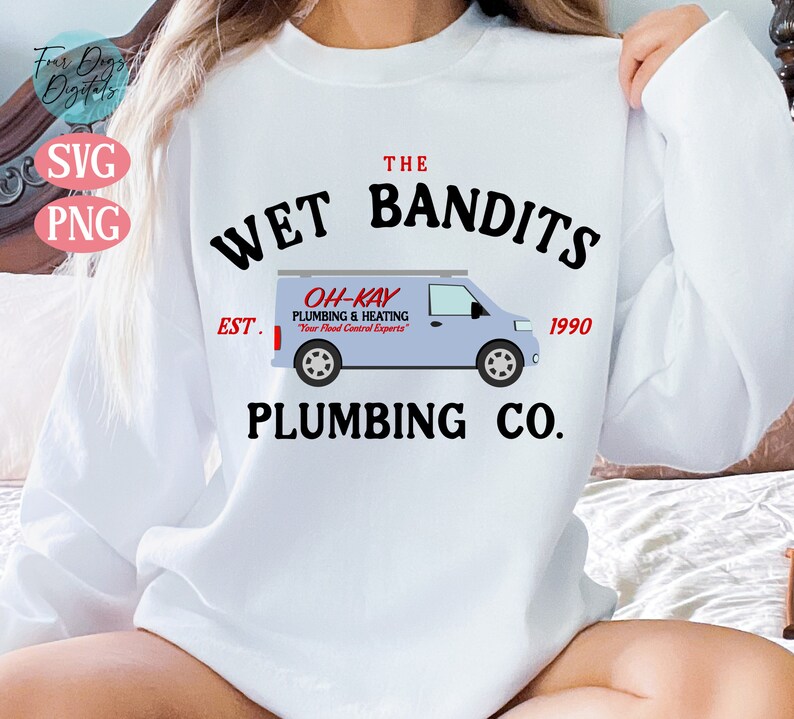 Home Alone SVG PNG, the Wet Bandits Svg, Wet Bandits Plumbing Co Svg ...
