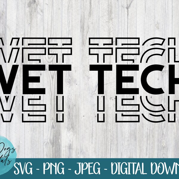 Vet Tech Svg - Etsy