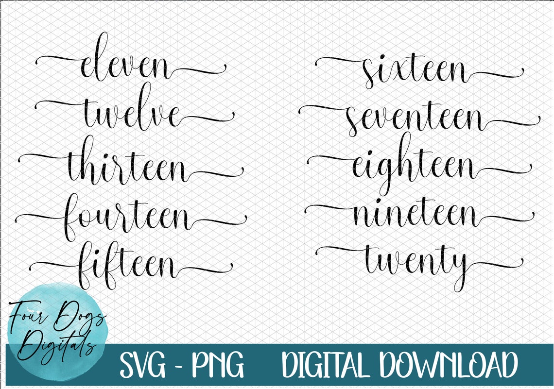 Table Numbers Svg Table Number Svg Wedding Table Numbers - Etsy