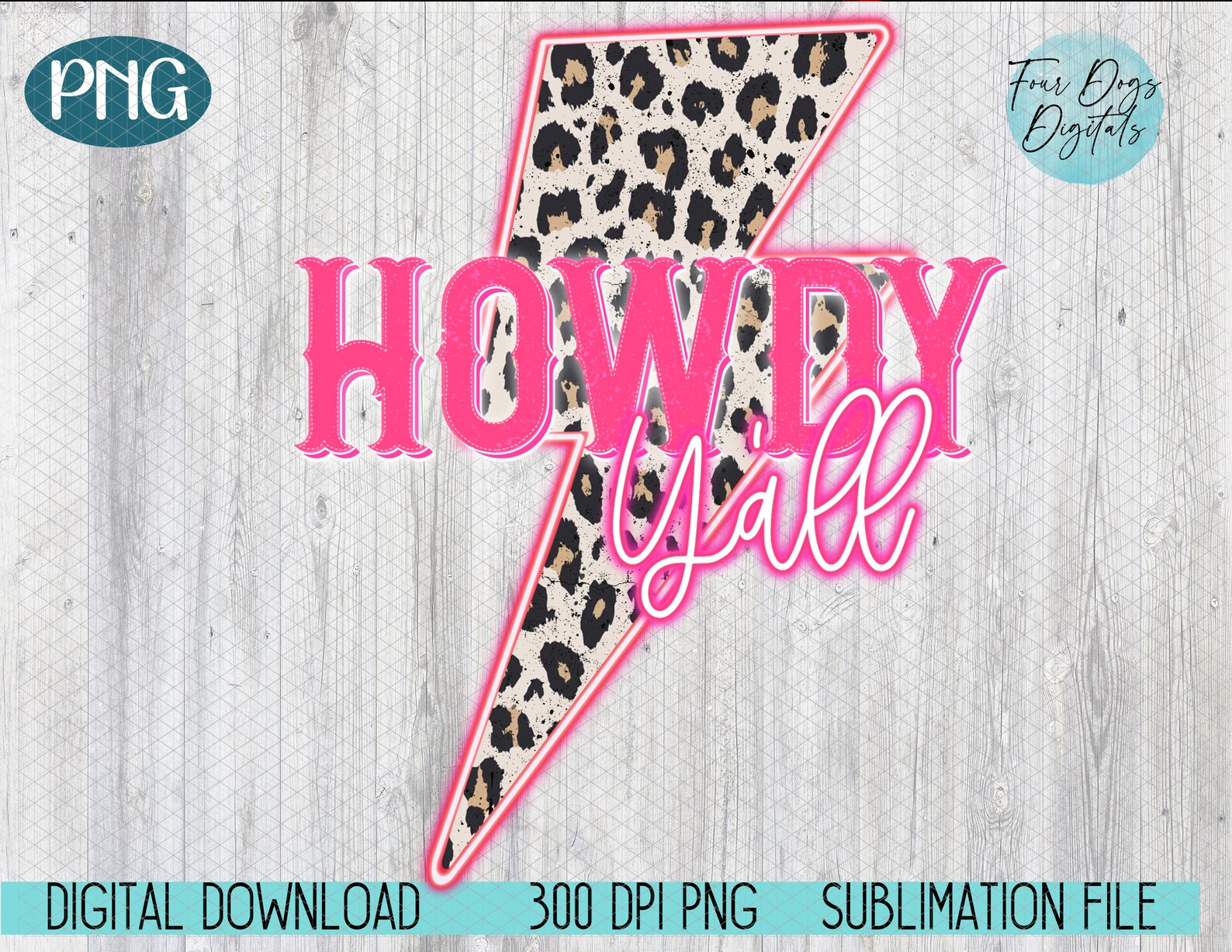 Howdy Png Western Png Howdy Y'all Png Howdy Leopard | Etsy