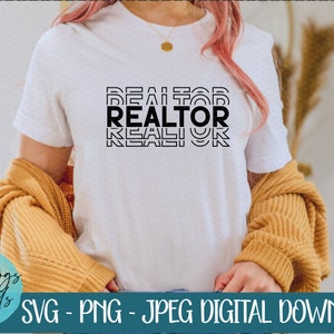 Realtor Svg, Realtor Stacked Svg, Realtor Shirt Digital Design, Reality ...