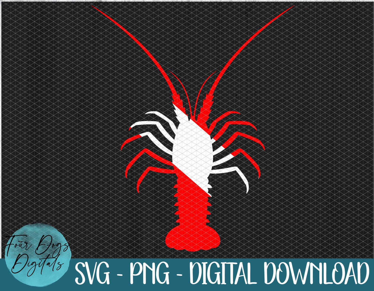 Dive Flag Svg Dive Flag Lobster SVG Spiny Lobster SVG Png - Etsy