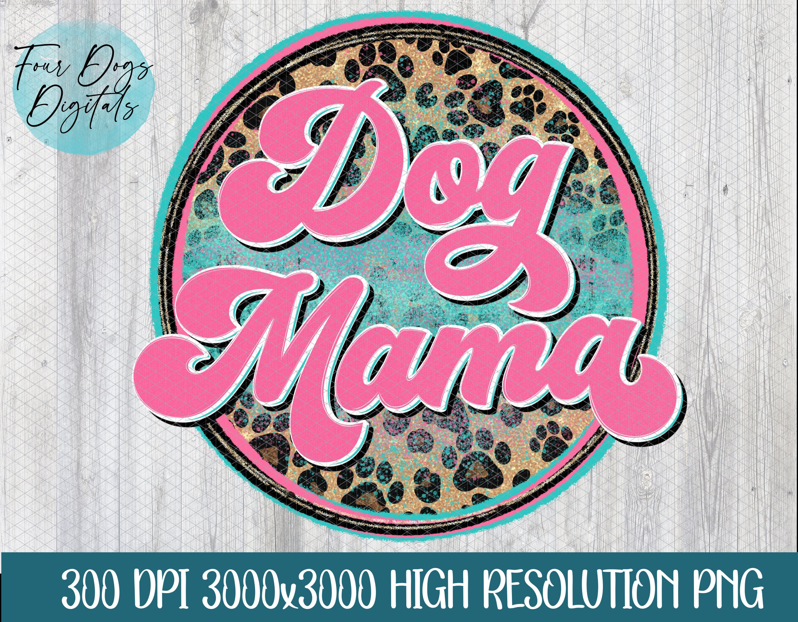 Retro Dog Mama PNG Dog Mom Png Pink Dog Mama T-shirt Png - Etsy