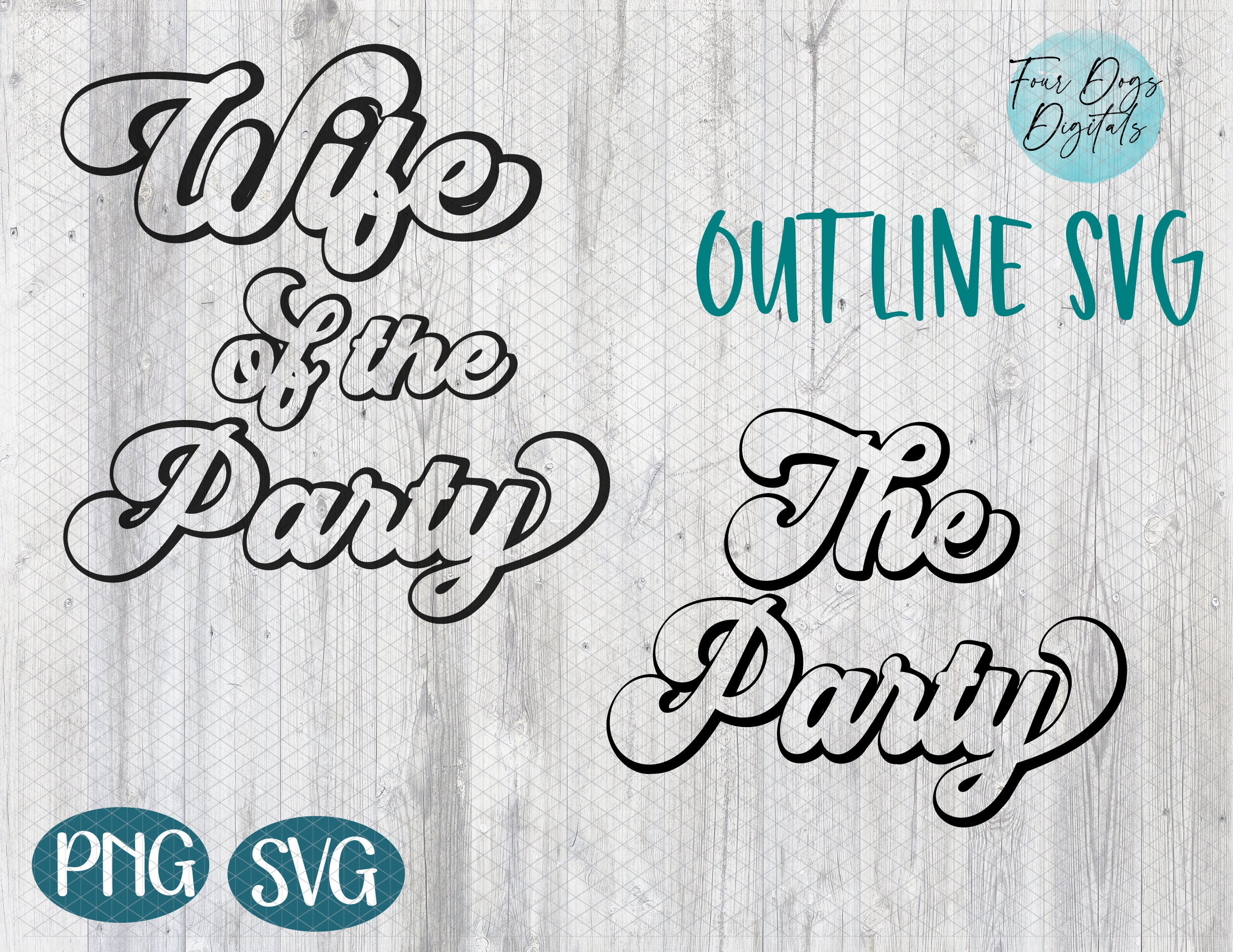 Wife of the Party Svg, the Party Svg, Bachelorette Party SVG, Bride and ...
