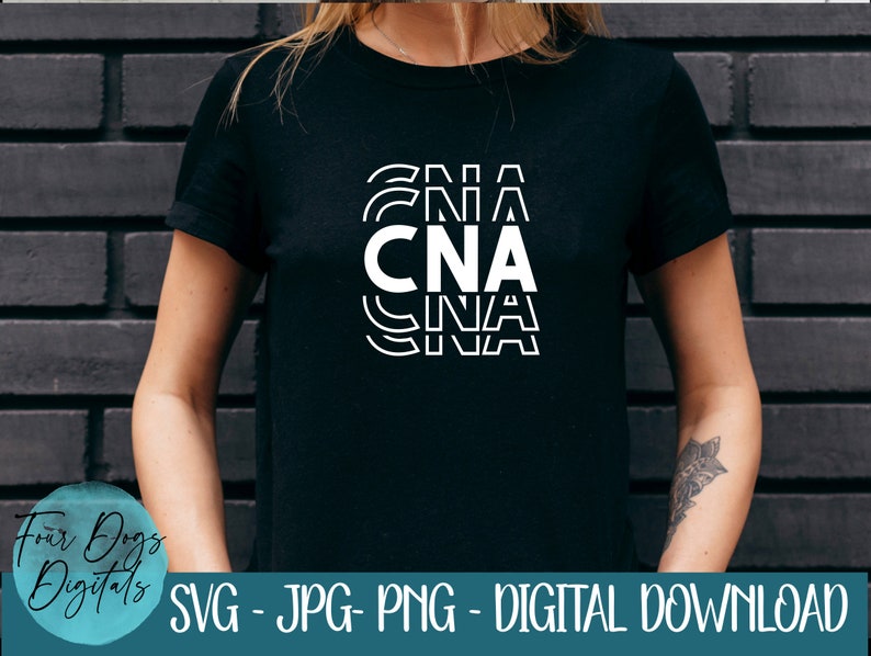 CNA Svg Certified Nursing Assistant Svg CNA Digital | Etsy