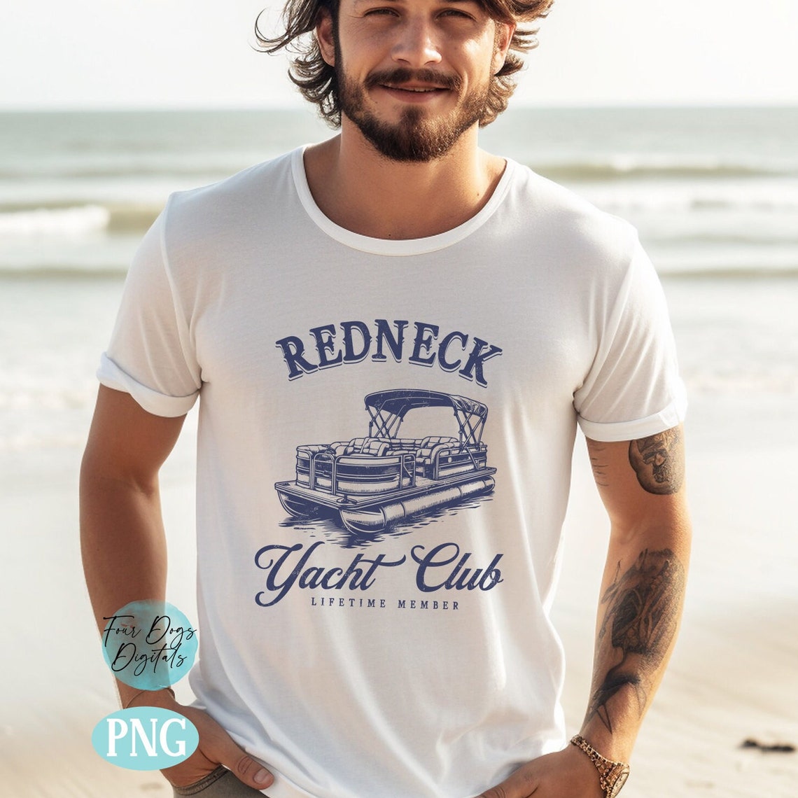 Redneck Yacht Club PNG Pontoon Png, Social Club Png Lake Png Dad Boat ...