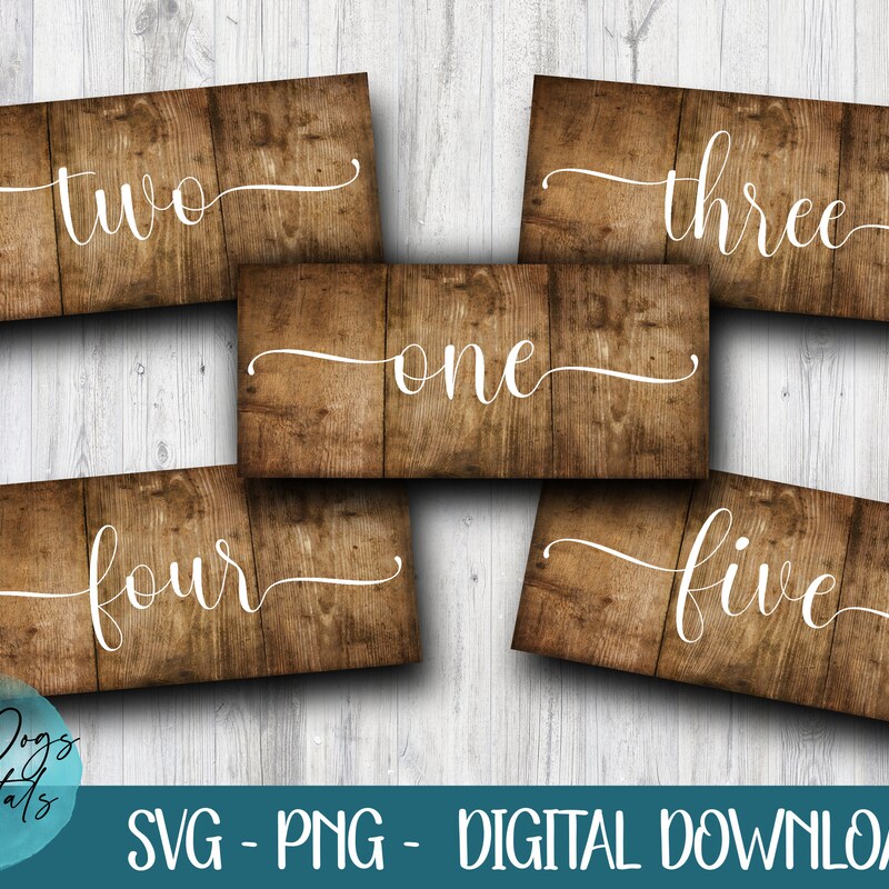 Table Numbers Svg - Etsy