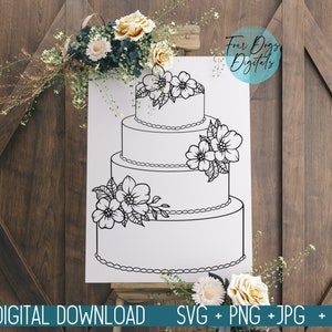 Wedding Cake SVG | Wedding Cake Sign SVG | Wedding Sign SVG, Wedding ...