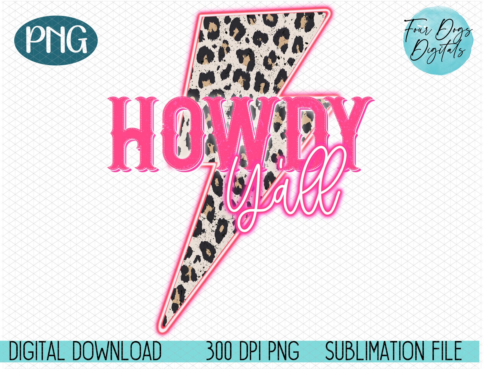 Howdy Png Western Png Howdy Y'all Png Howdy Leopard - Etsy