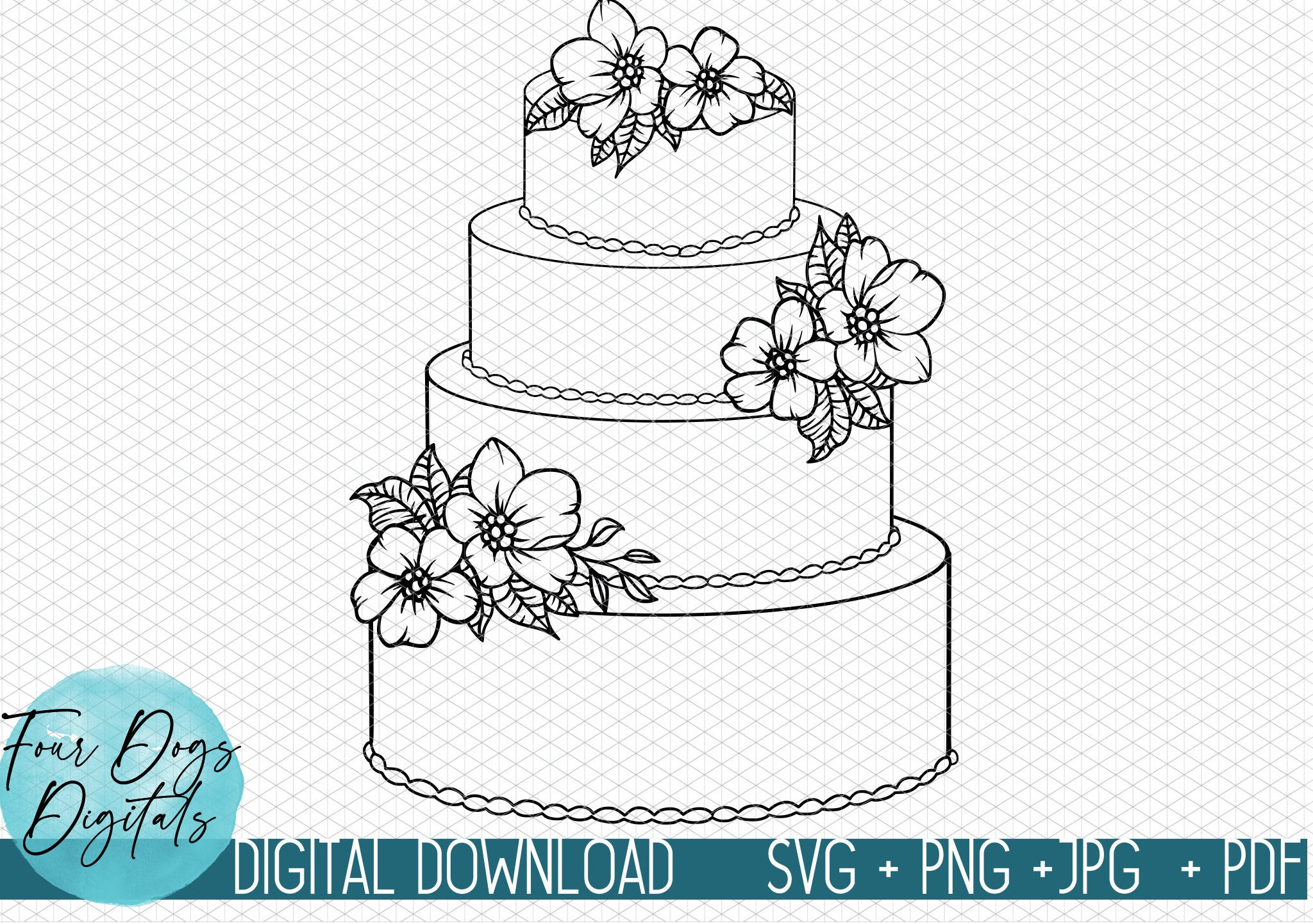 Wedding Cake SVG Wedding Cake Sign SVG Wedding Sign SVG - Etsy