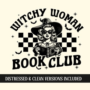 Witch Book Club PNG, Witchy Woman Png Spooky Season Book Club Png ...