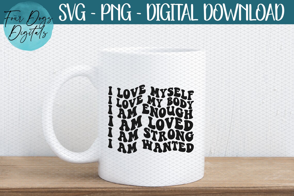 Daily Affirmations SVG Positive Affirmations SVG 70's | Etsy