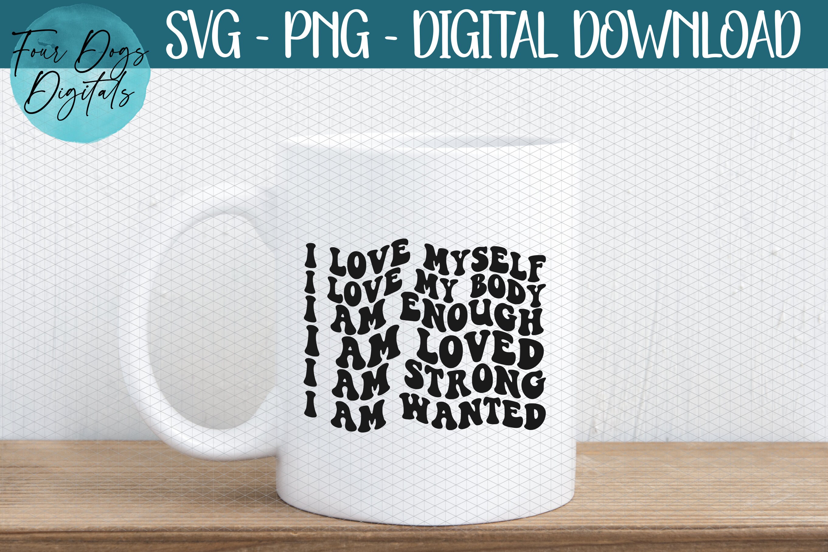 Daily Affirmations SVG Positive Affirmations SVG 70's | Etsy