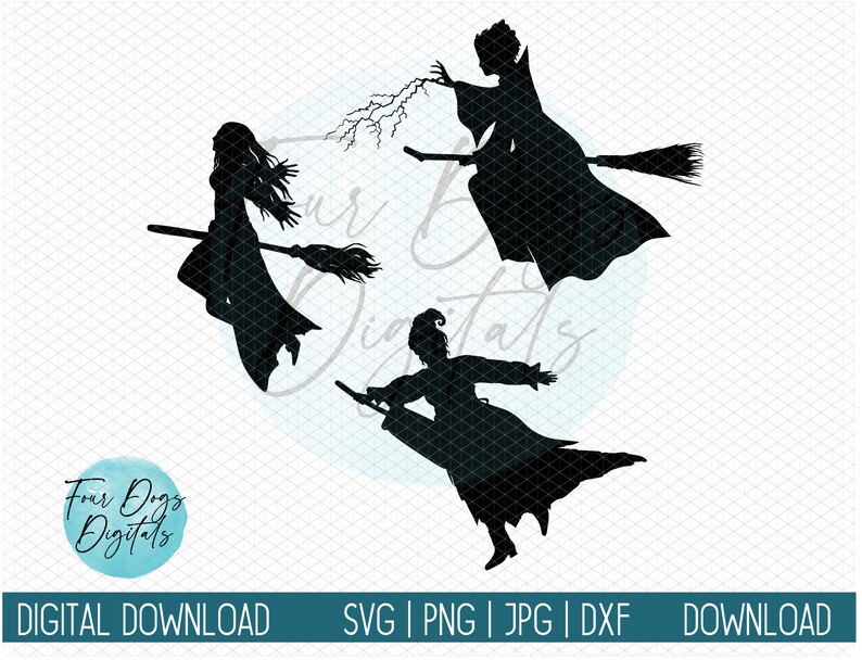 Sanderson Sisters SVG Sanderson Silhouette Svg Png Hocus - Etsy