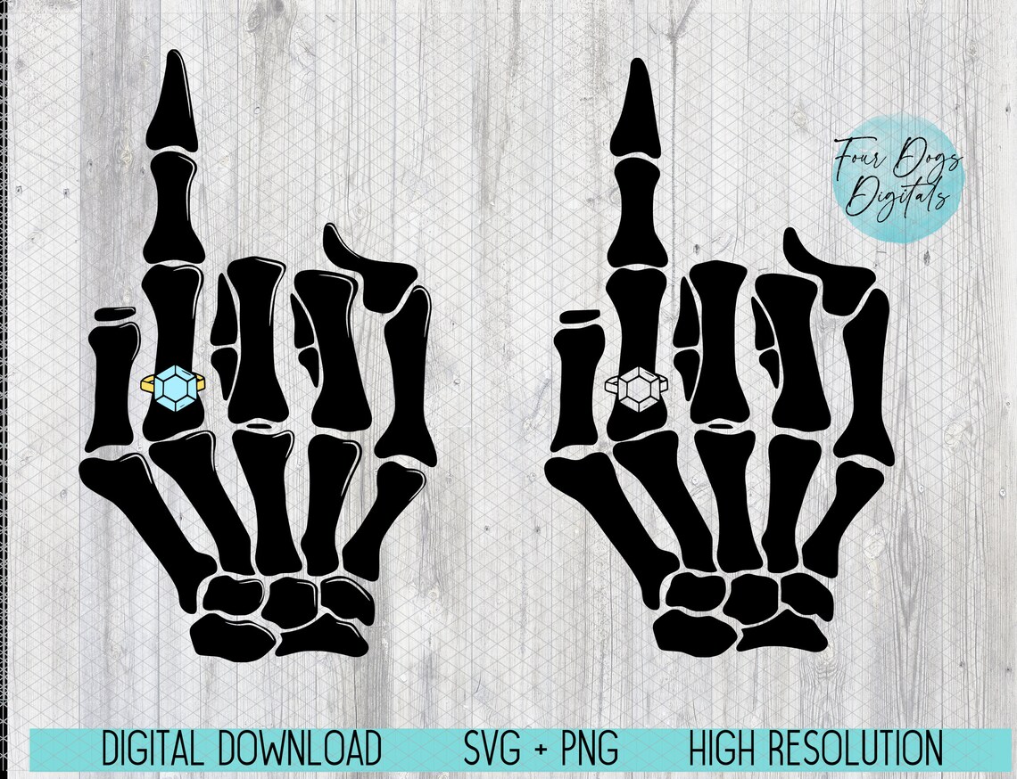 Skeleton Engagement Ring Svg Skeleton Bride Svg Wedding Ring - Etsy Israel