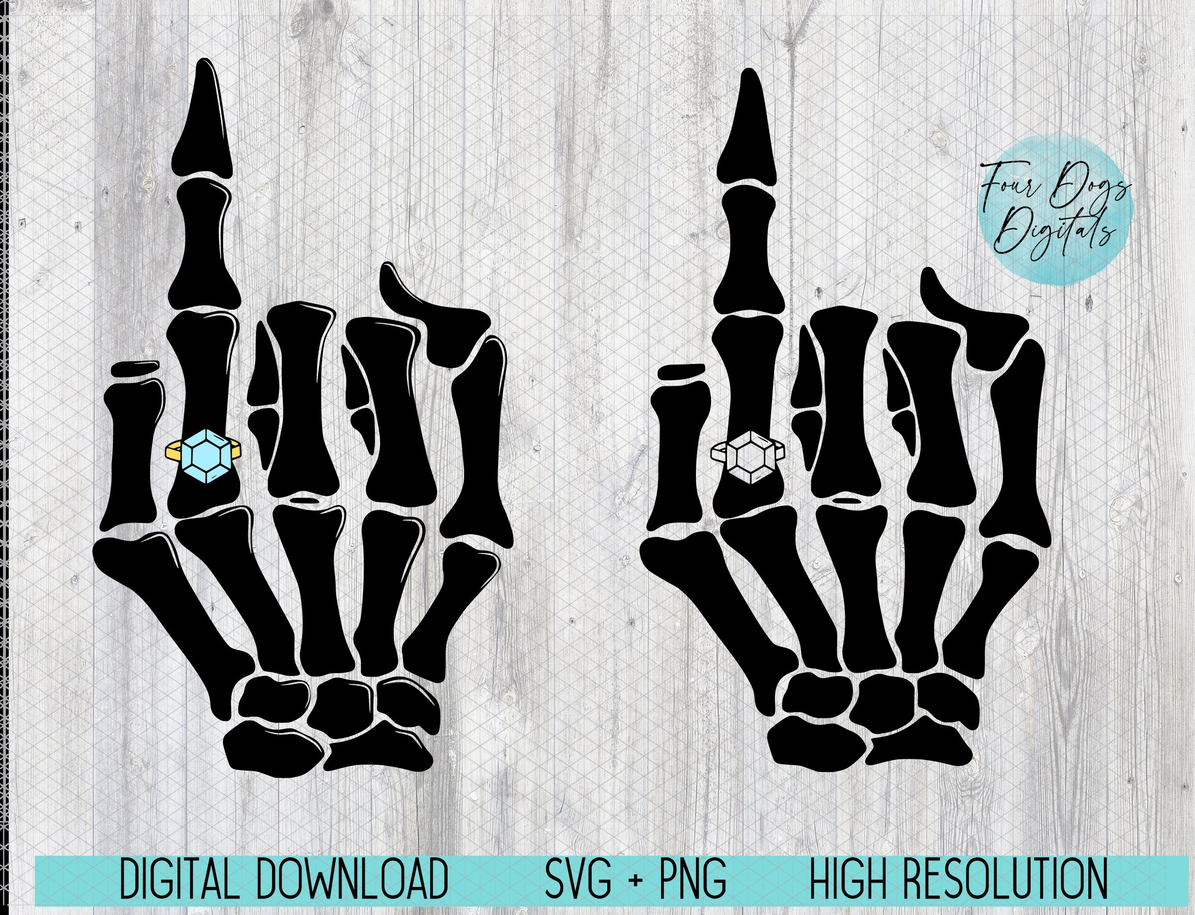 Skeleton Engagement Ring Svg Skeleton Bride Svg Wedding Ring - Etsy ...