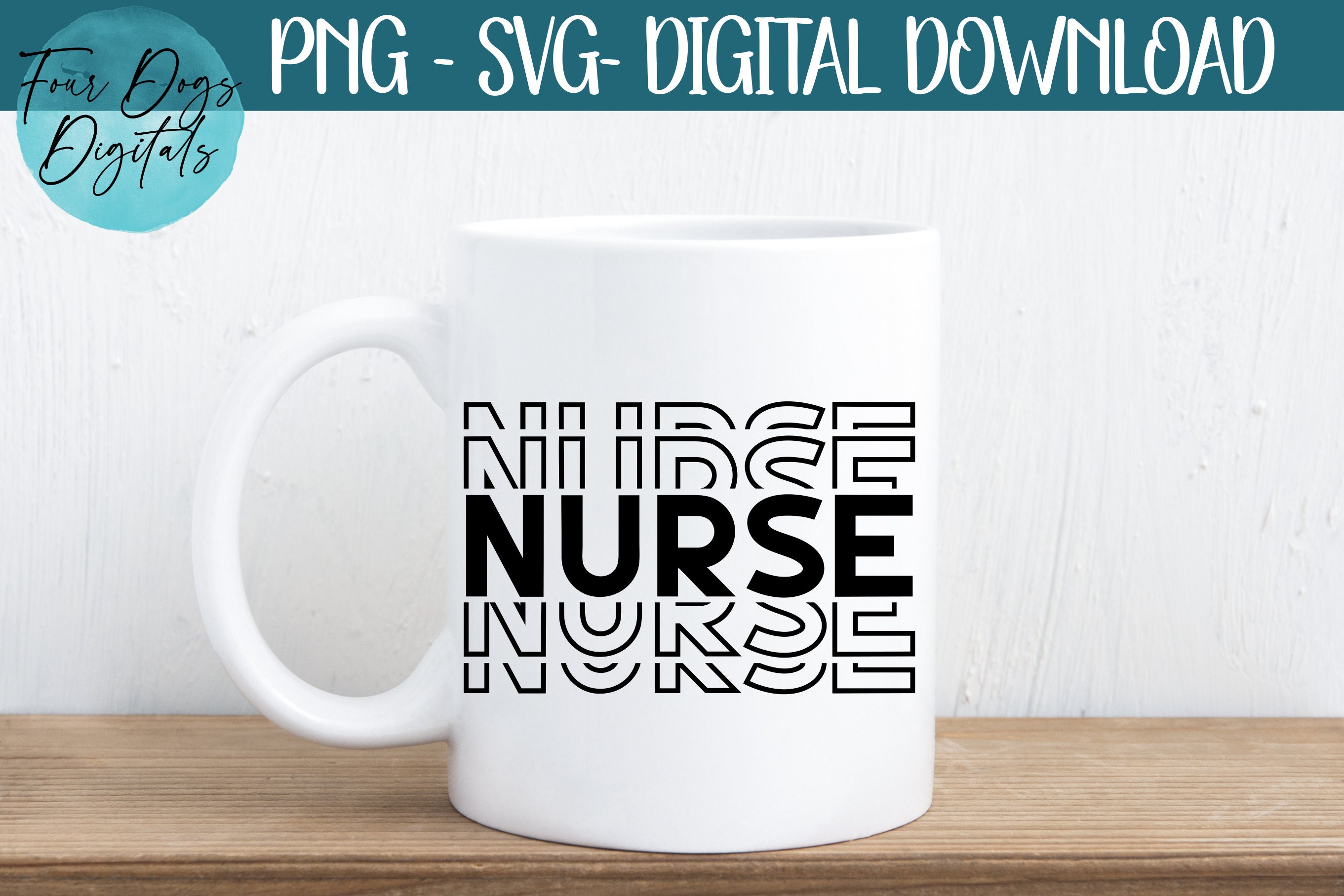 Nurse Svg Stacked Nurse Svg RN Svg Nurse Stacked Svg Nurse - Etsy