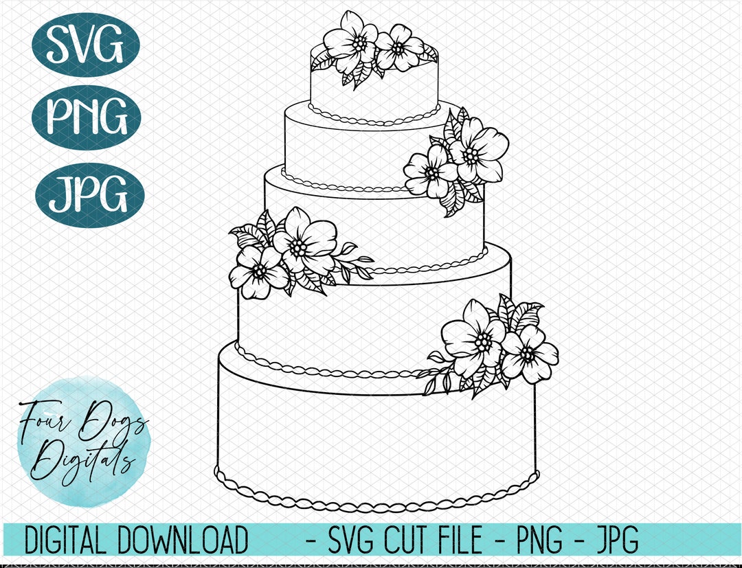 Wedding Cake SVG | Wedding Cake Sign SVG | Wedding Sign SVG, Wedding ...