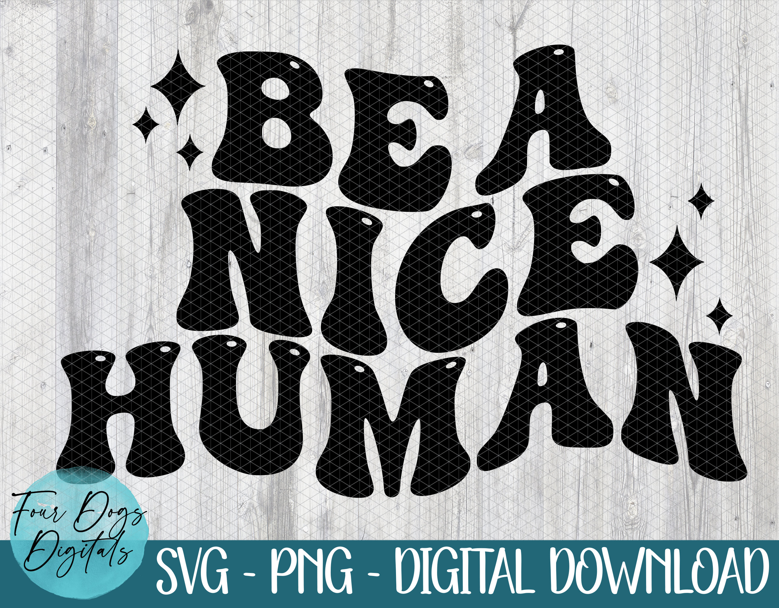 Be a Nice Human SVG Be Kind Svg Positive Thinking Svg Self - Etsy