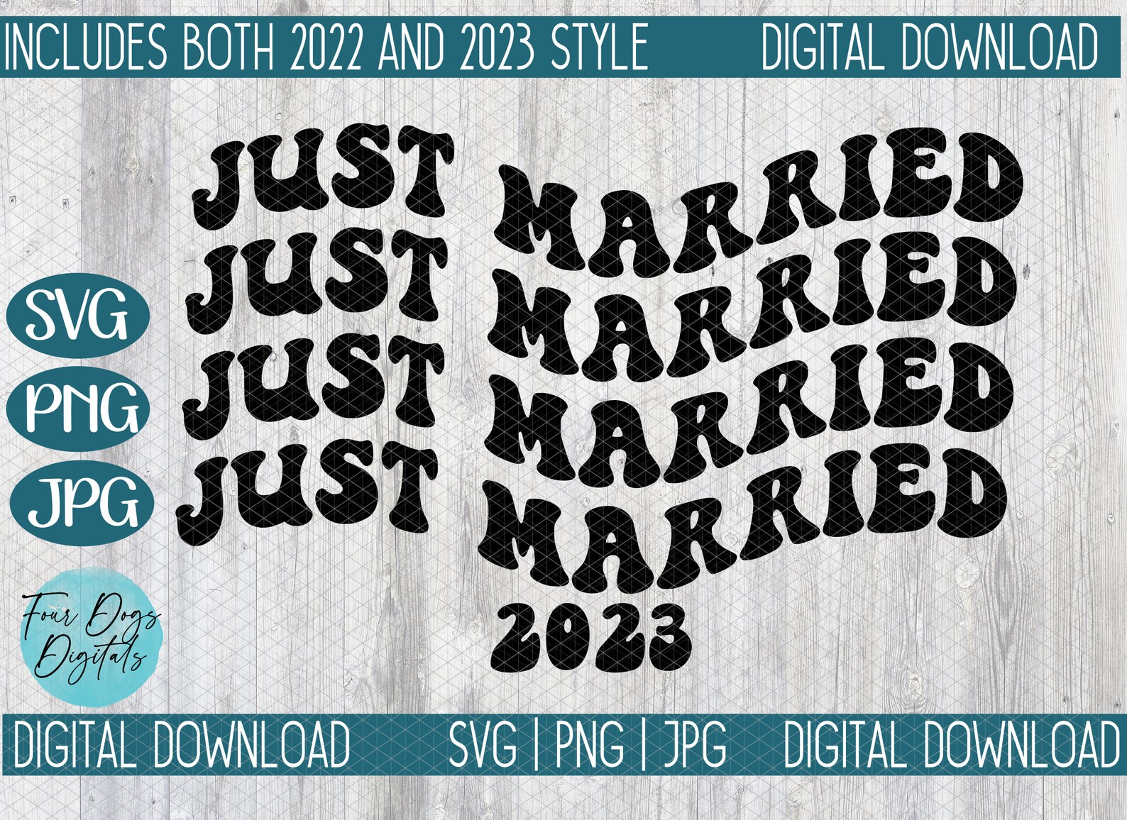Just Married SVG Newlywed Svg Just Married 2022 2023 Svg - Etsy