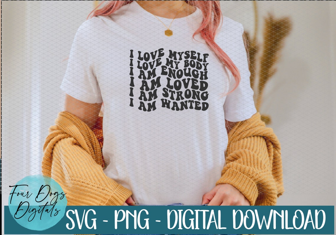 Daily Affirmations SVG Positive Affirmations SVG 70's - Etsy