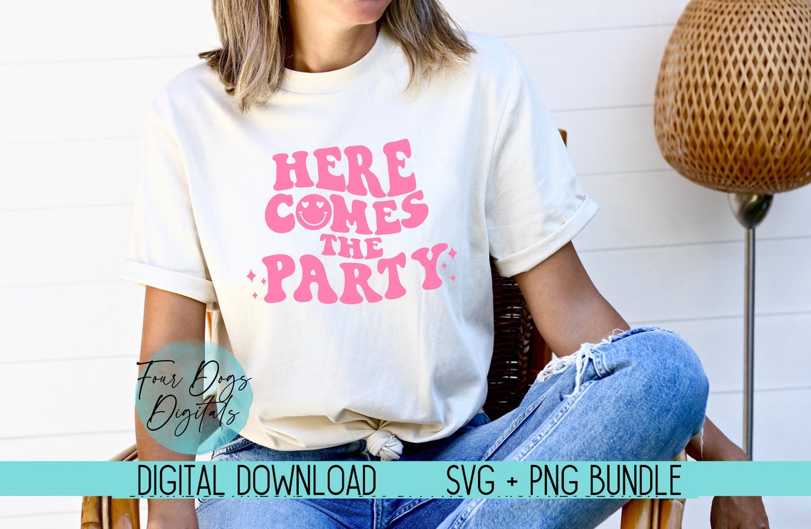 Here Comes the Bride SVG Png Retro Bridal Party Svg - Etsy