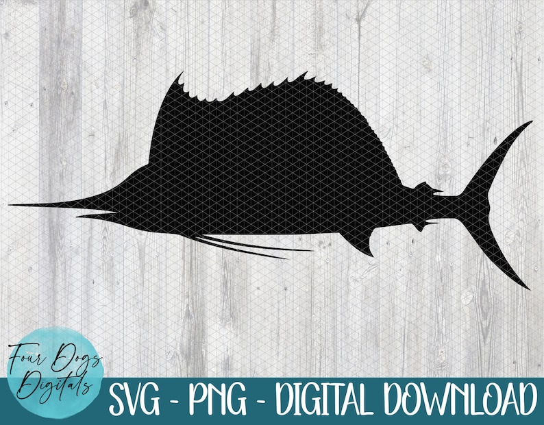 Sailfish Svg Sail Fish Svg Sailfish Silhouette Svg Fish - Etsy