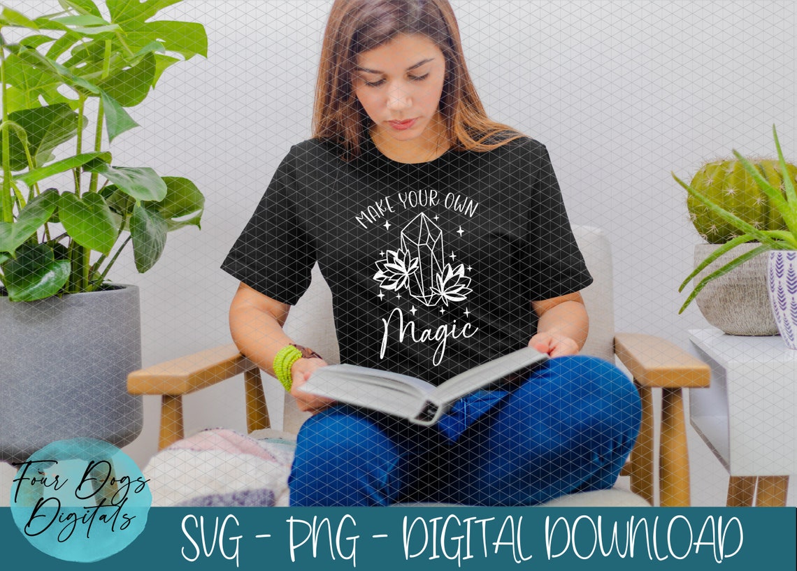 Make Your Own Magic SVG Cut File Crystal SVG Witch SVG - Etsy