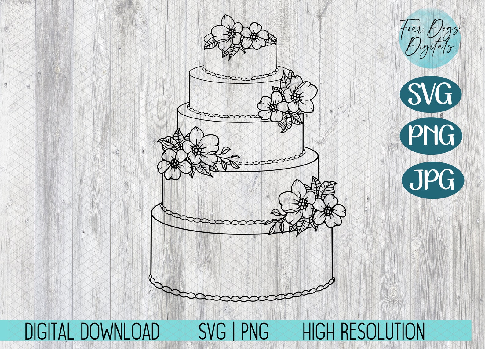 Wedding Cake SVG Wedding Cake Sign SVG Wedding Sign SVG - Etsy