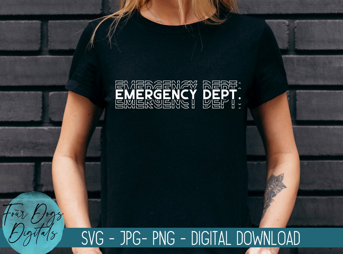 Emergency Department Svg Emergency Dept ED Nurse Svg Nurse - Etsy
