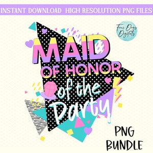 Bride of the Party PNG, 90's Bachelorette Party Png Bundle, 90's Bride ...