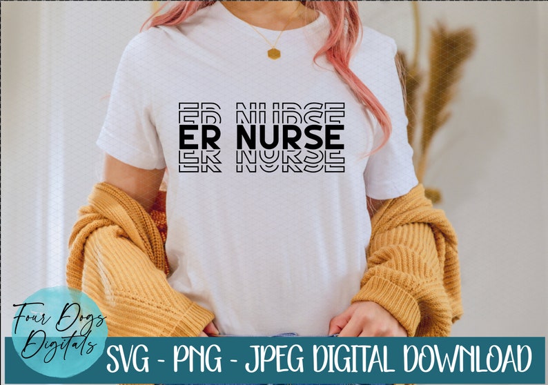 ER Nurse Svg Emergency Nurse ED Nurse Svg Nurse Svg Er - Etsy