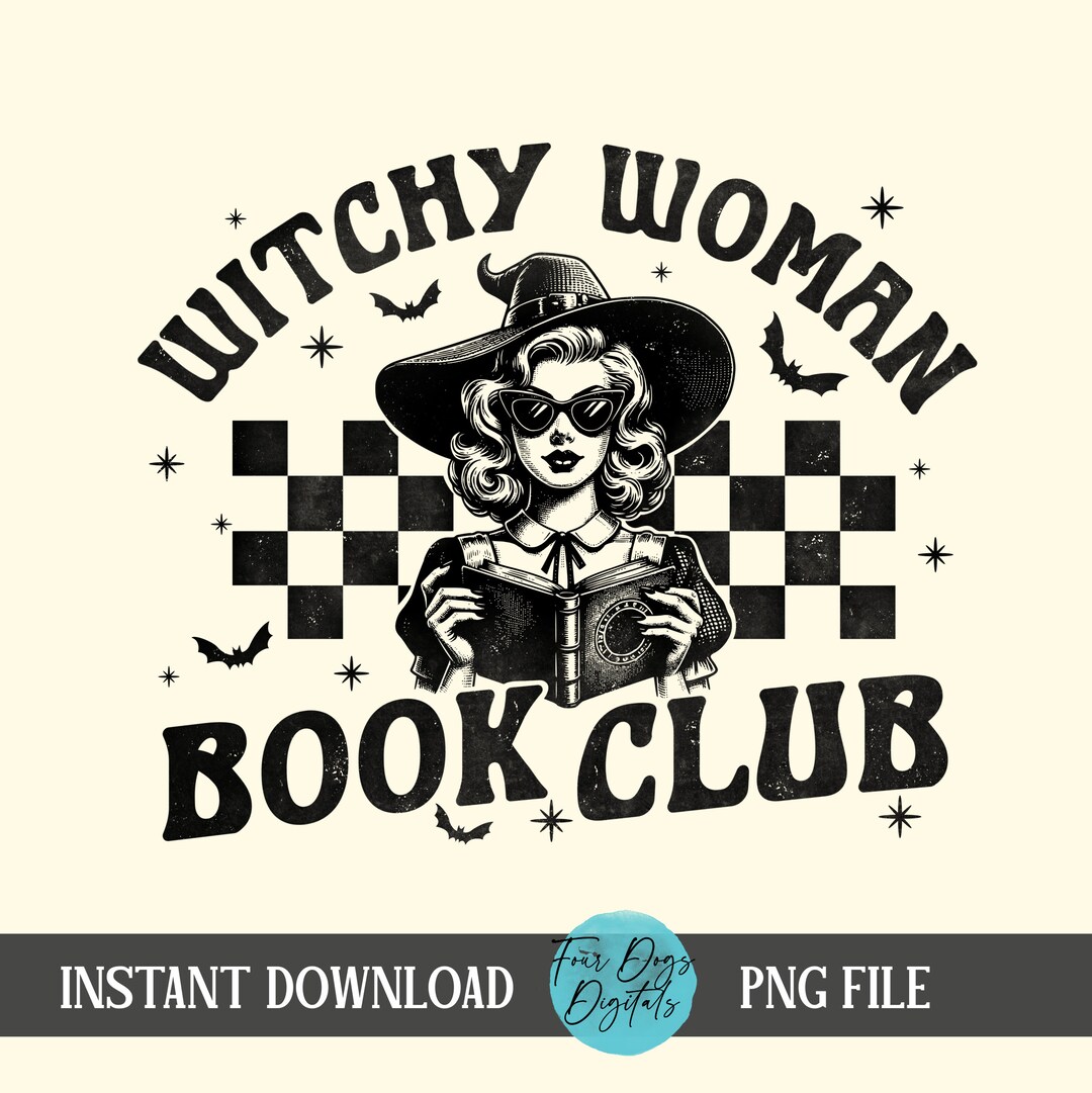 Witch Book Club PNG, Witchy Woman Png Spooky Season Book Club Png ...