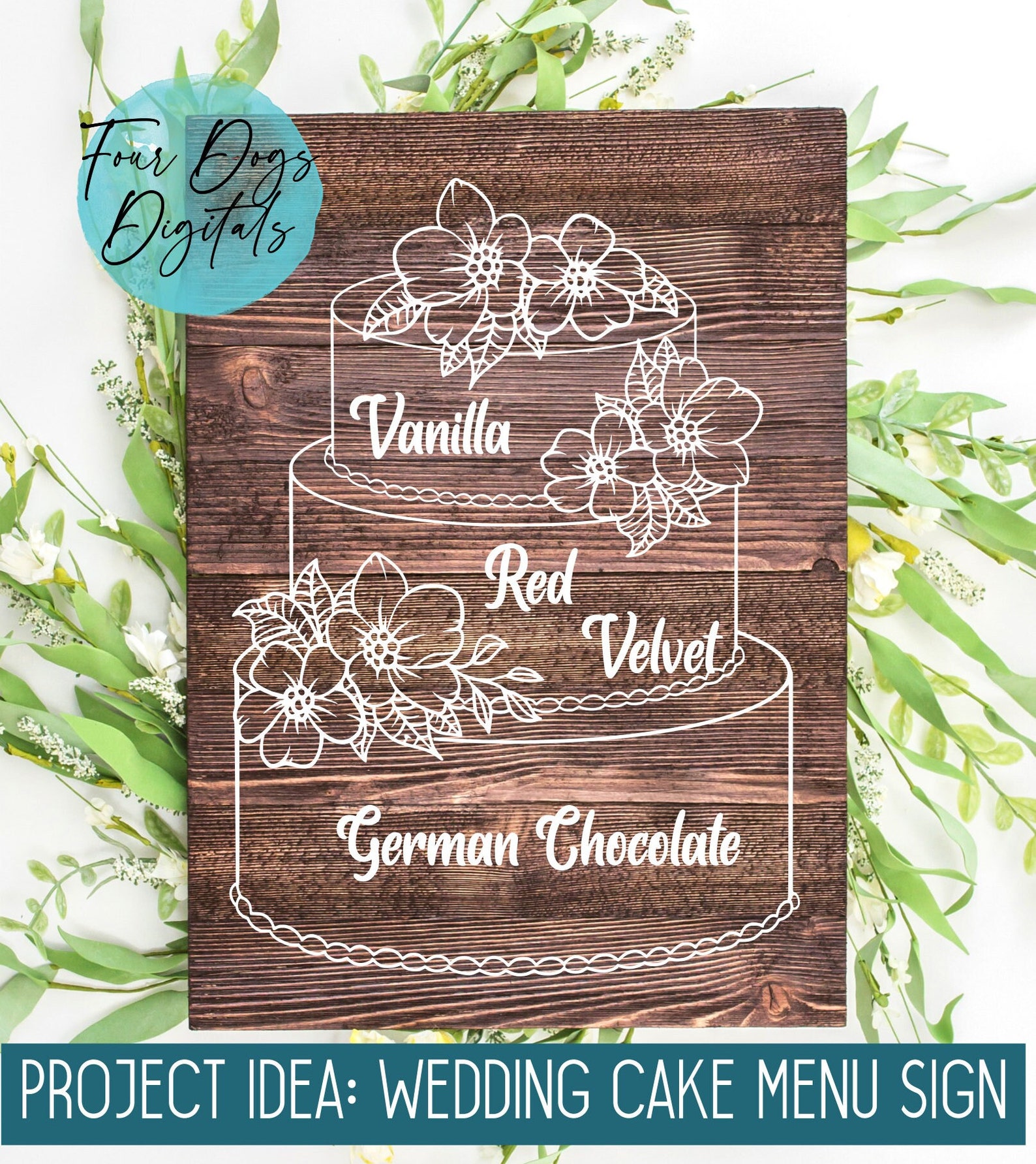 Wedding Cake SVG Wedding Cake Sign SVG Wedding Sign SVG - Etsy