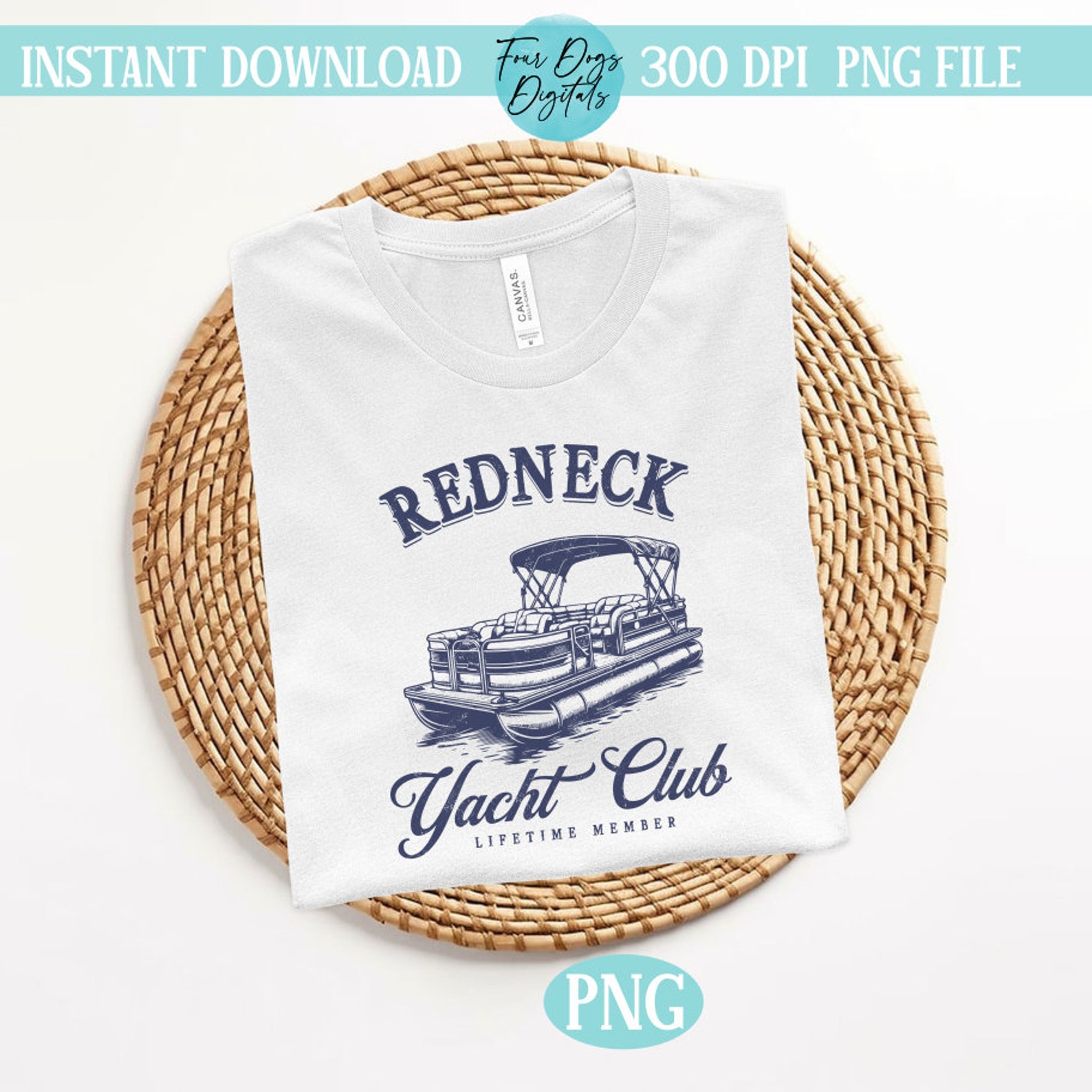 Redneck Yacht Club PNG Pontoon Png, Social Club Png Lake Png Dad Boat ...