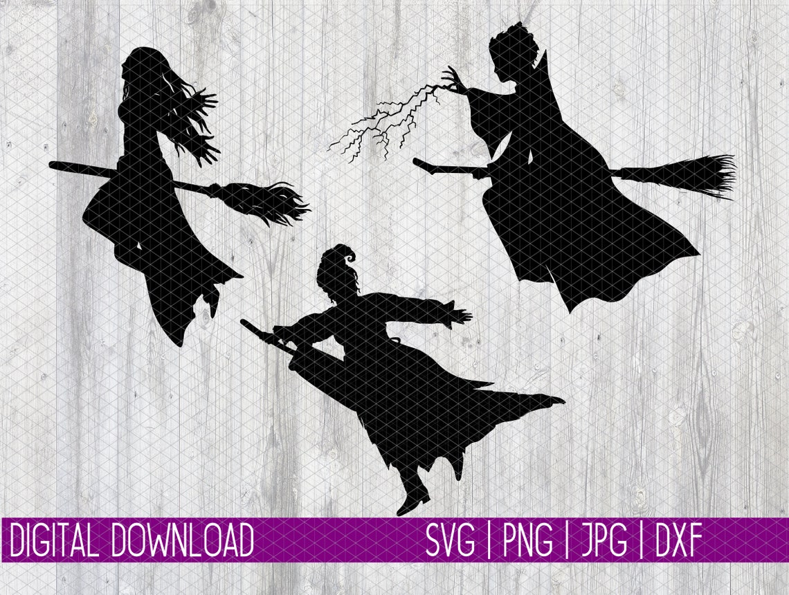 Sanderson Sisters SVG Sanderson Silhouette Svg Png Hocus - Etsy