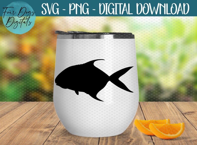 Permit Silhouette Svg Reef Fishing Svg Permit Svg Boating - Etsy Israel