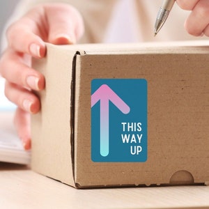 This Way up Shipping Stickers | Packaging Stickers | Small Business ...