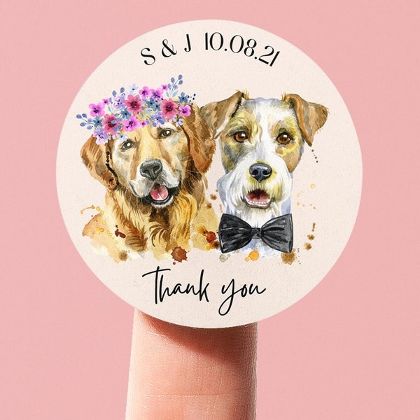 Dog Wedding Sticker - Etsy