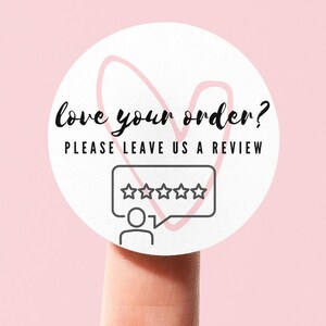Review Stickers | Shop Review Labels | Product Review | Etsy Review ...