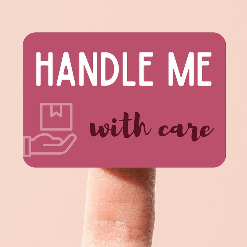 Buy Handle With Care Sticker Online In India - Etsy India