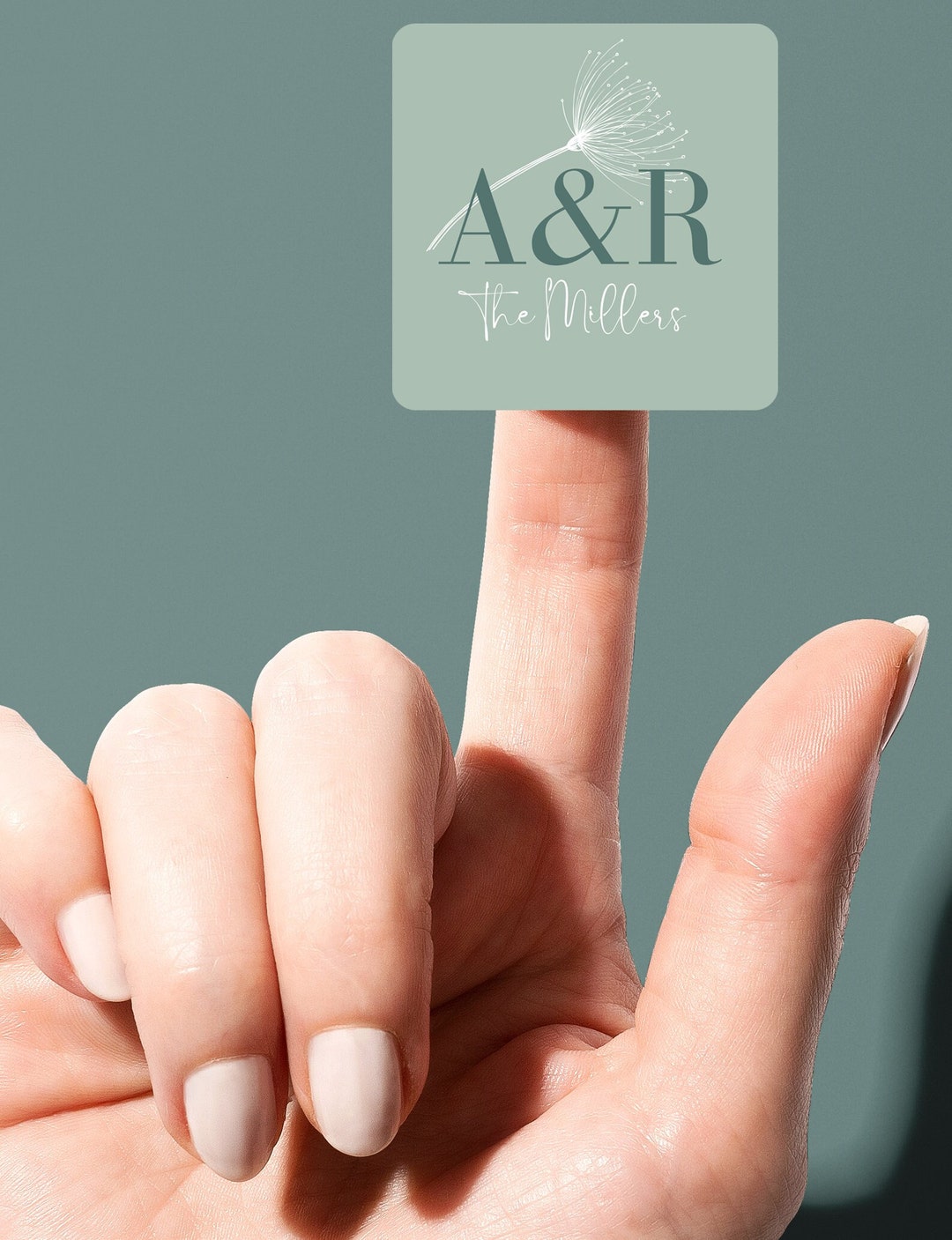 Custom Initials Stickers Personalised Sticker Wedding Stickers Custom ...