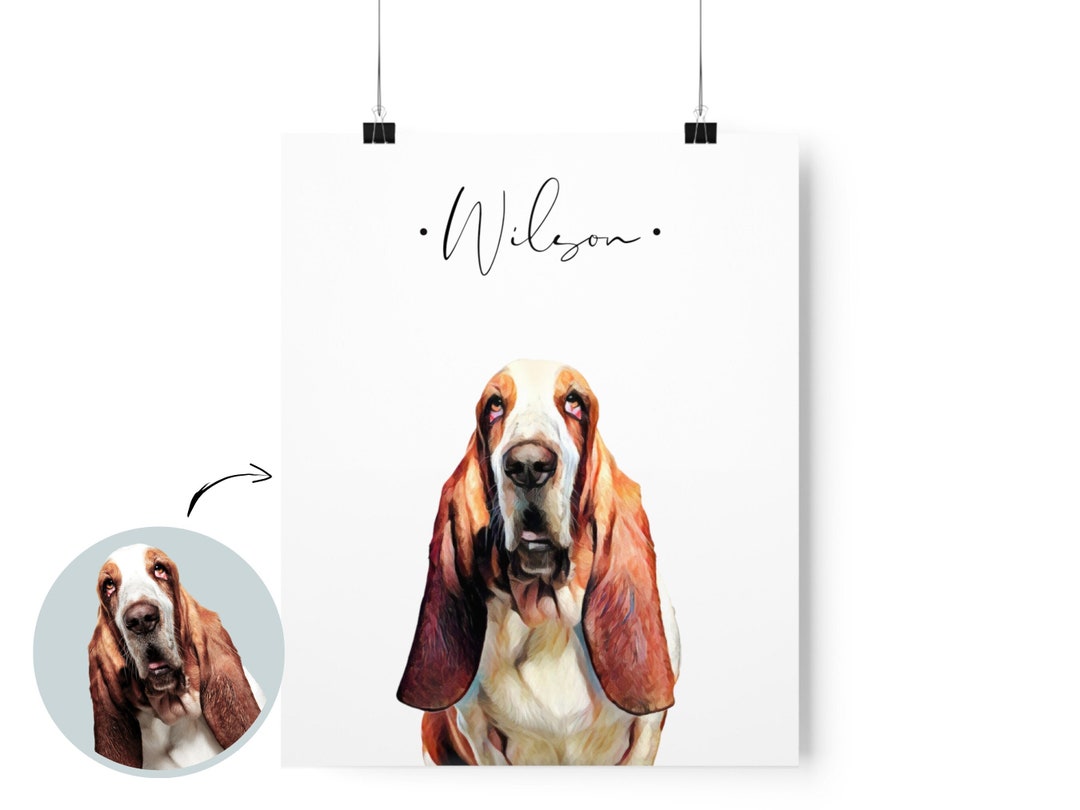 Personalized Dog Poster | Custom Dog Print | Dog Loss Gift | Pet Wall ...