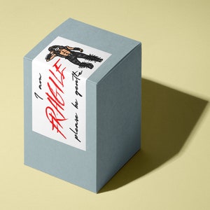 I Am Fragile Please Be Gentle Stickers Packaging Stickers Fragile ...